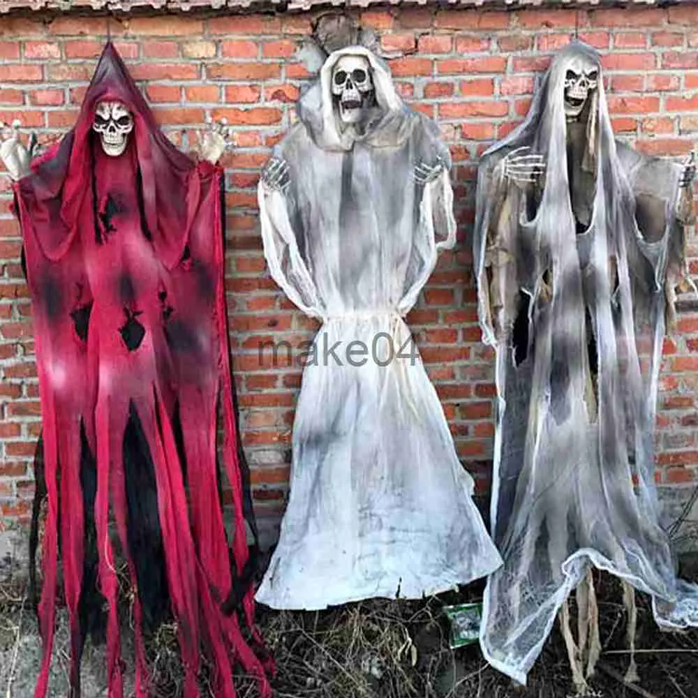 Creepy Halloween Props Hanging Ghost Decoration, Terrifying Skeleton ...