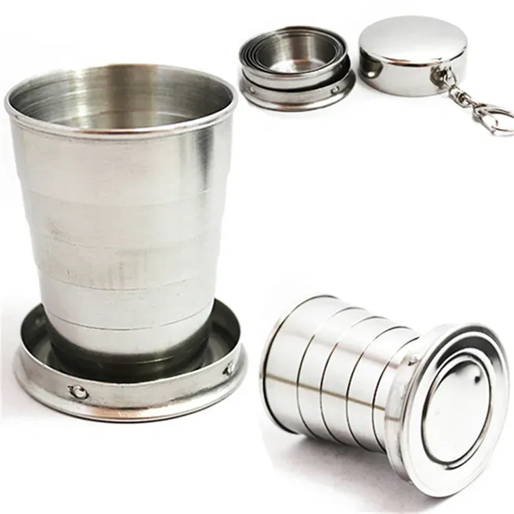 DHgate.com:Portable Telescopic Stainless Steel Folding Wine Glasses for ...