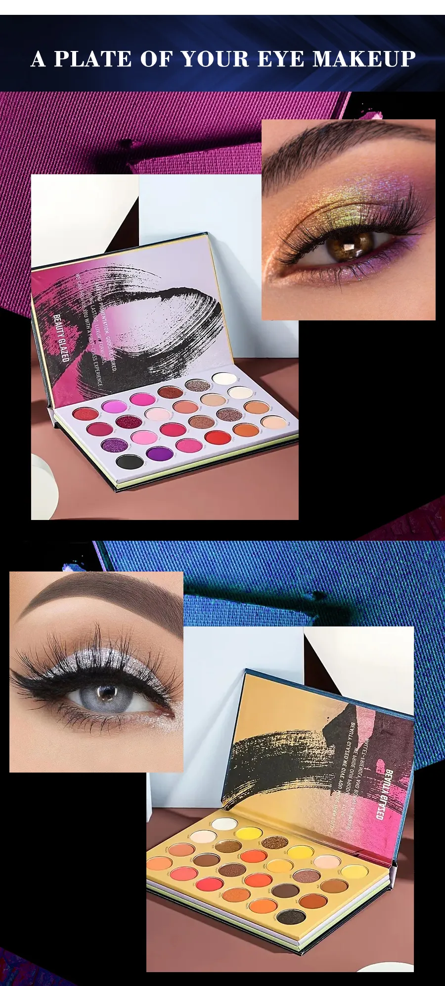 Waterproof Eye Color Changeshadow Palette With Matte, Shimmer, And ...