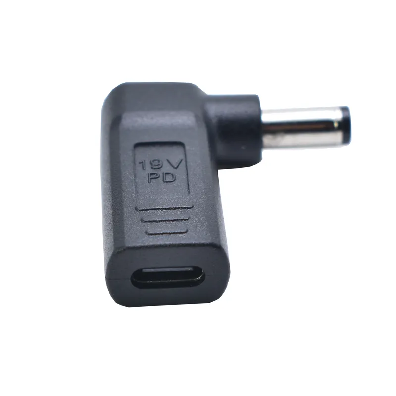 90 Degree Right Angled Type C Typc C USB Female To 5.5*2.1mm DC Male ...