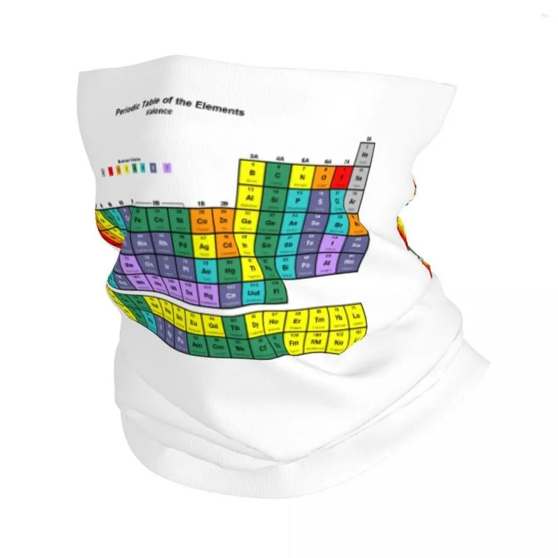 Periodic Table Of Elements Chemistry Scarf Set For Men And Women Neck ...