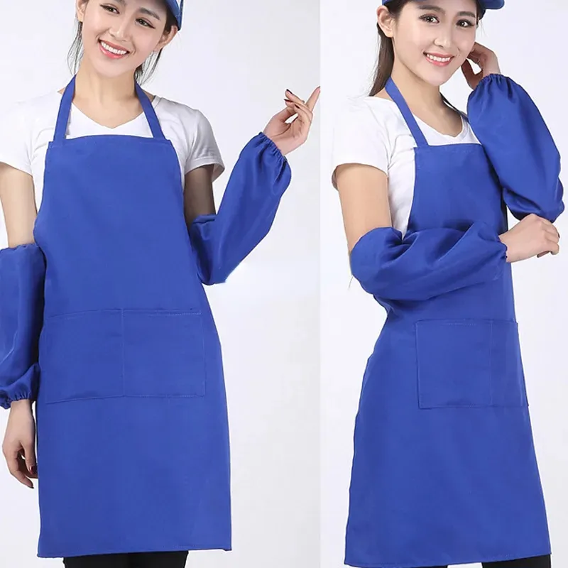DHgate.com:Solid Color Cooking Aprons with Top Pocket for Kitchen, Art ...