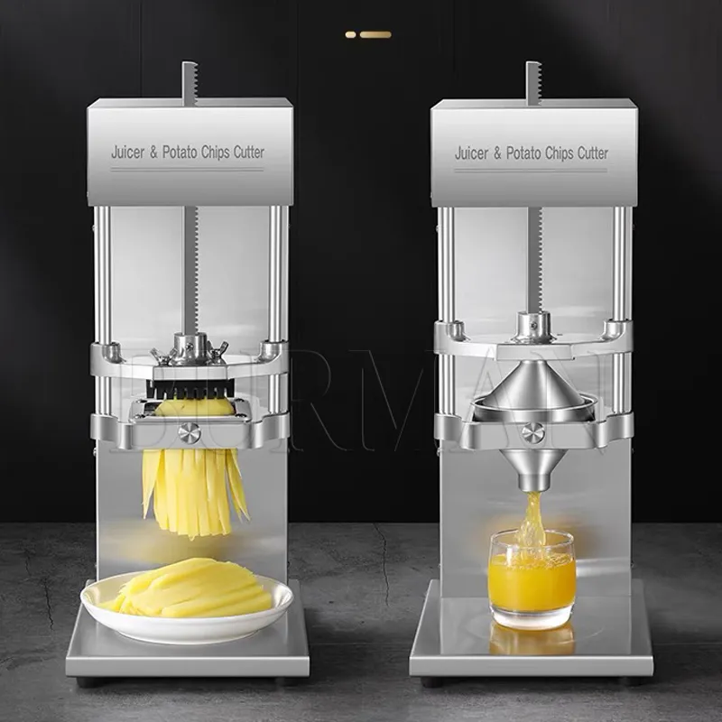 Commercial Fruit Slicer & Industrial Orange Juicer Machine - Stainless ...