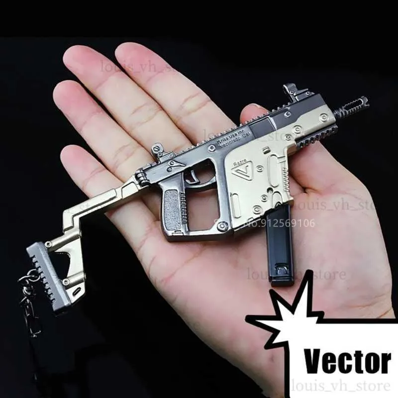 Metal 3d Printing Vector Submane Gun Miniature Keychain Craft Pendant ...