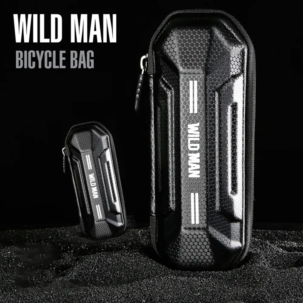 Panniers Bags: WILD MAN Road Bicycle Frame Front Tube Bag - MTB Storage ...