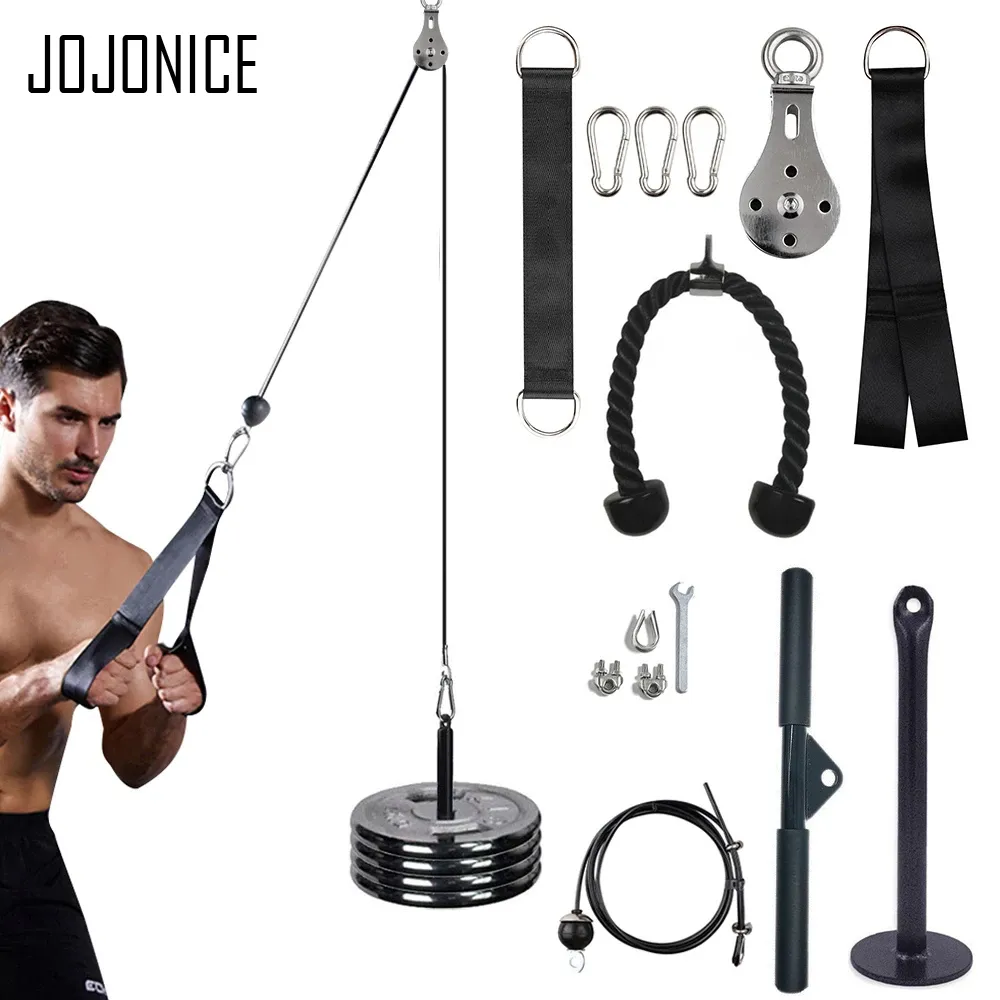 Hand Grippers Fitness Pulley Cable Machine System DIY Gym Attachment ...