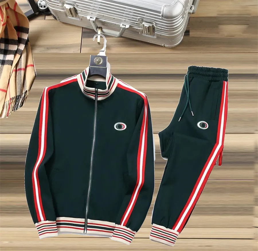 Men's 2-Piece Tracksuit Set with Classic Letter Print, Casual Sports ...