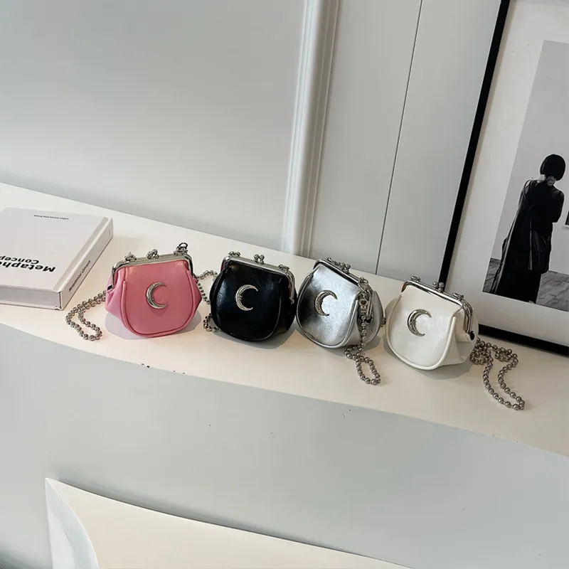 DHgate.com:Kids Moon Purse INS Girls Metal Chain Mini Bag Children ...