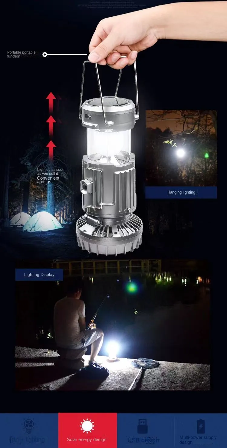 USB Rechargeable Camping Lantern: Portable LED Light For Outdoor ...