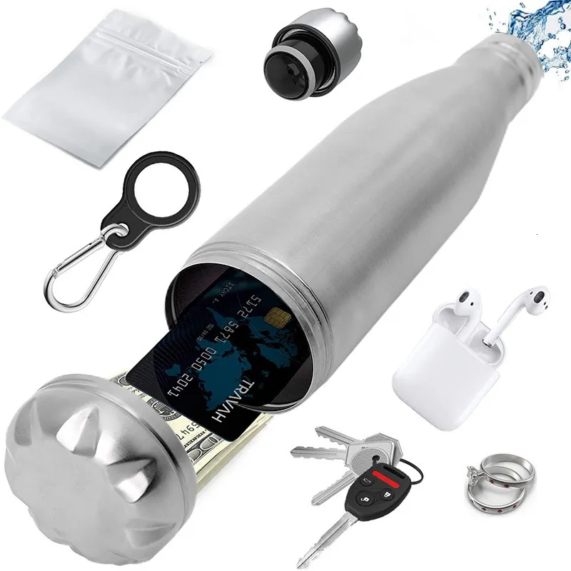 Bamboo Secret Safe Storage Box Hidden Water Bottle Safe For Cash, Keys ...