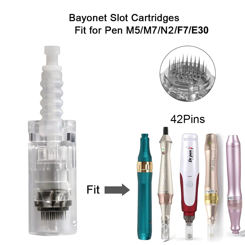 N2 M5 M7 E30 Microneedling DermaPen With Bayonet Cartridge And Nano 3D ...