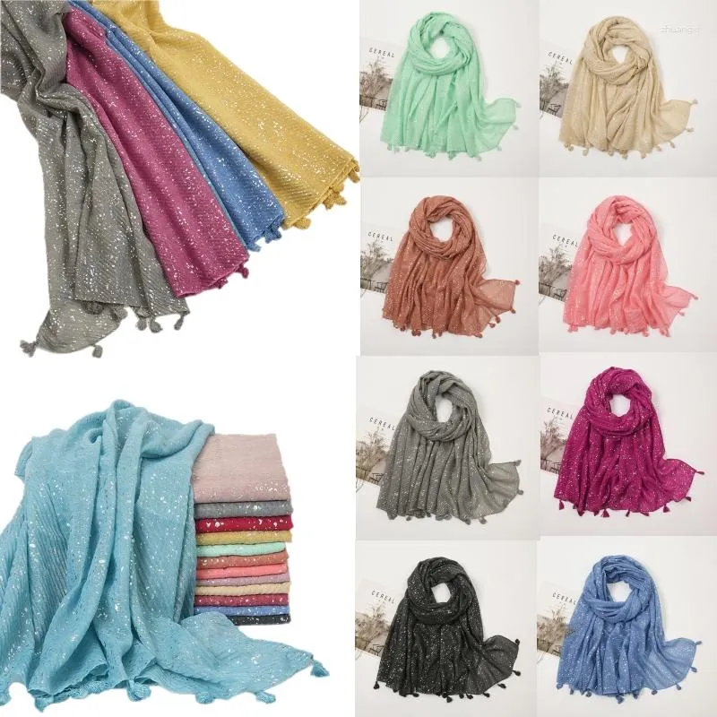 DHgate.com:Pure Color Scarves for Women, Shiny Headband Hijab Lady ...