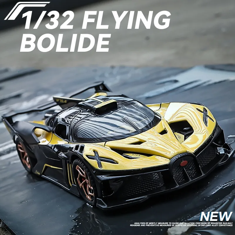 1:32 Bugatti Bolide Diecast Supercar Toy With Sound And Light Adverse ...