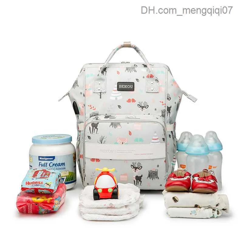 Stylish Diaper Bag: Printed Multipurpose Travel Backpack For Moms ...