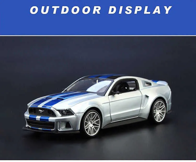 Diecast Muscle Cars: 1/24 Scale Alloy Street Racer Model Collectible ...