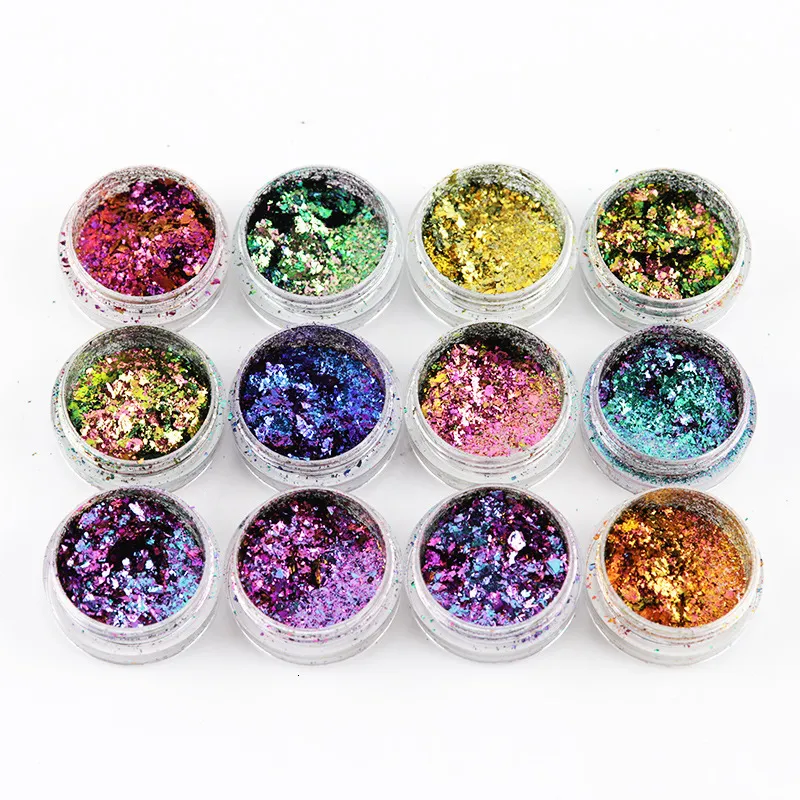 Chameleon Flakes Pigments Glitter Nail Art Flakes, Multi Chrome ...