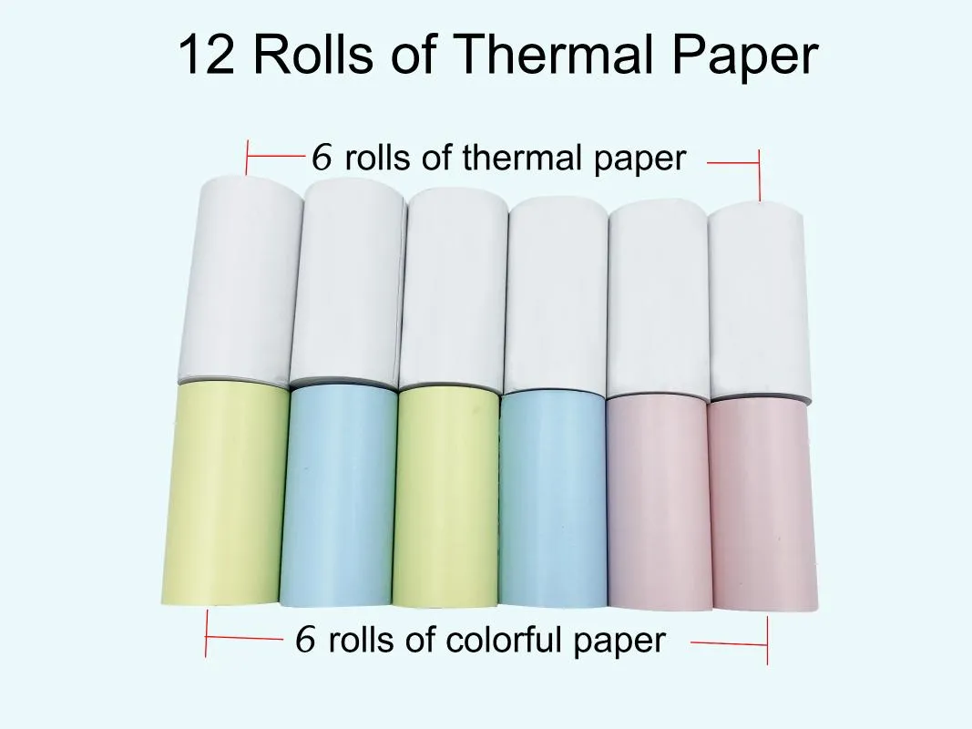 Wholesale Colorful Thermal Sticker Label Paper Roll 57x30mm Clearly ...