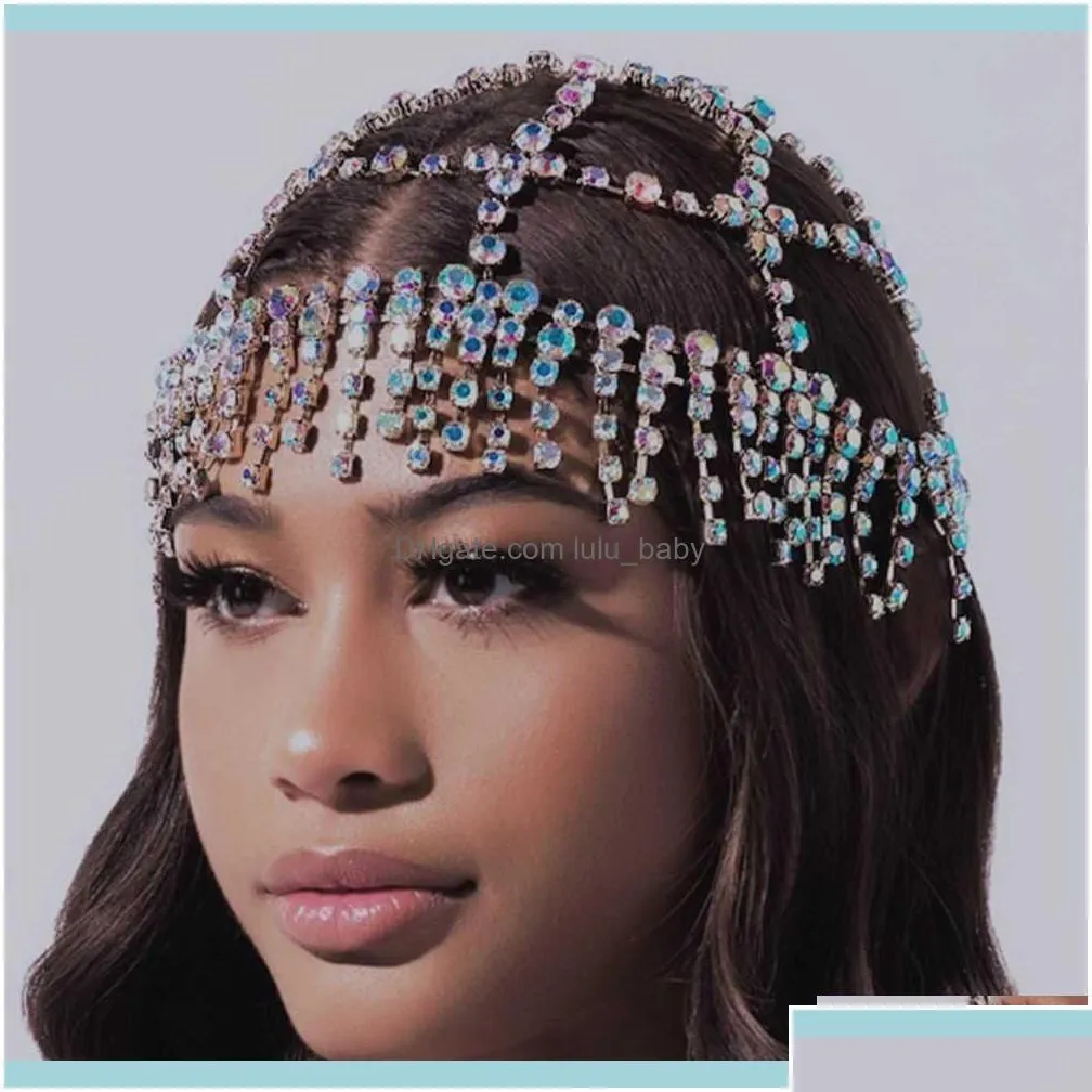 DHgate.com:Handmade Crystal Tassel Rhinestone Bridal Chain Hat for ...