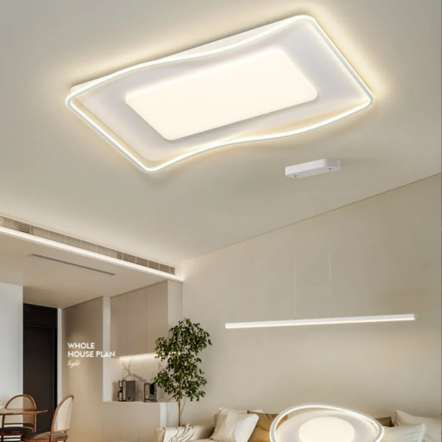 Sleek LED Ceiling Light: Ultra Thin Modern Ceiling Lamp For Living Room ...