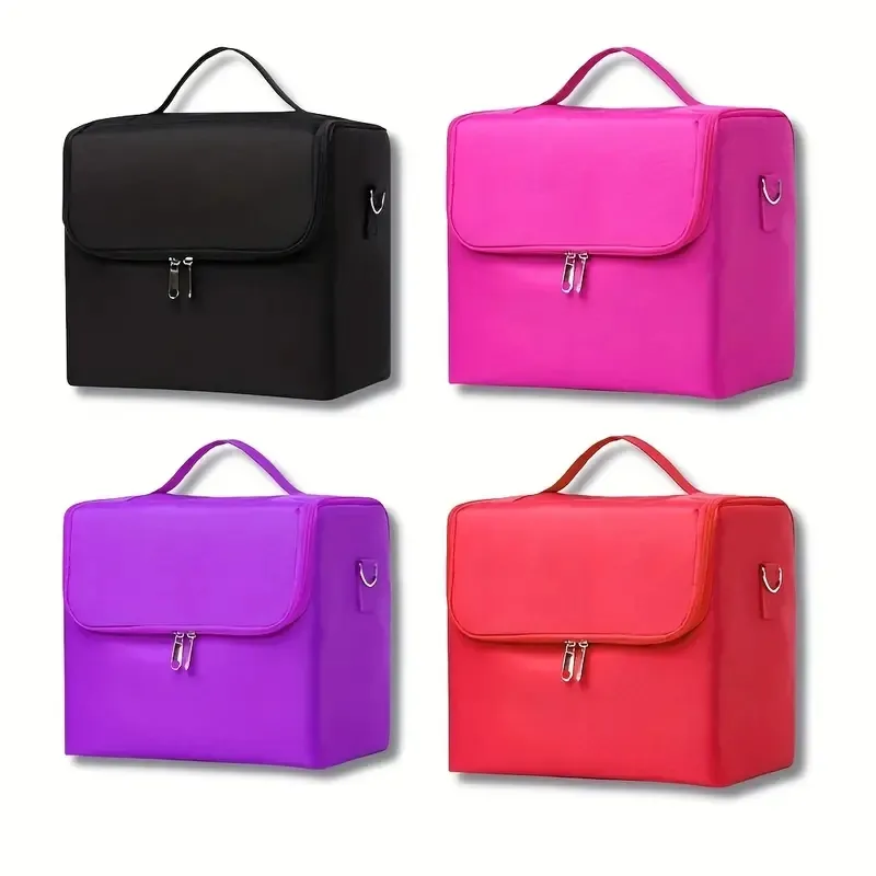 DHgate.com:Foldable 4-Layer Makeup Bag with Handle: Portable Cosmetic ...