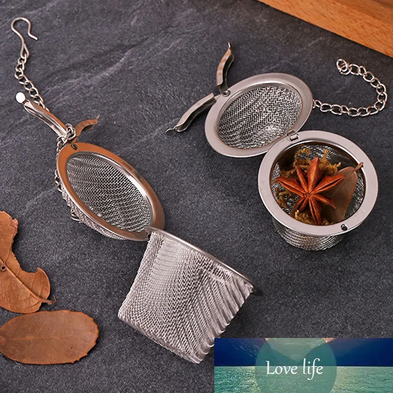 DHgate.com:Simple 1pc Stainless Steel Tea Infuser Sphere Locking Spice ...