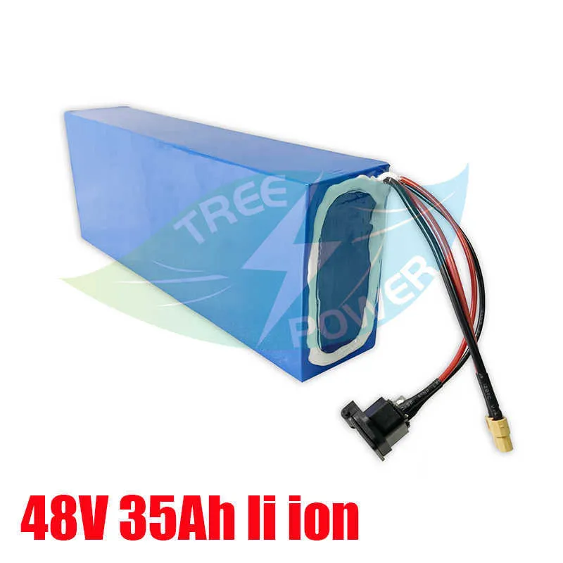 48V 35Ah Ebike Battery - Long Range Lithium Ion Pack for Electric Scooters + 5A Charger - Power ...