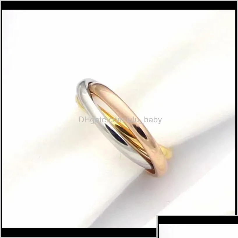 DHgate.com:Couple Rings Lovers Brand Three Color Mixed Carter Love Engagement Ring Women Men ...