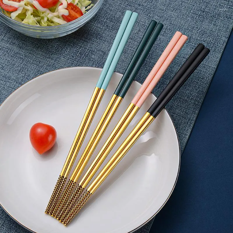 Reusable Chopsticks Set - Metal Japanese Style, Creative Design, Multi ...