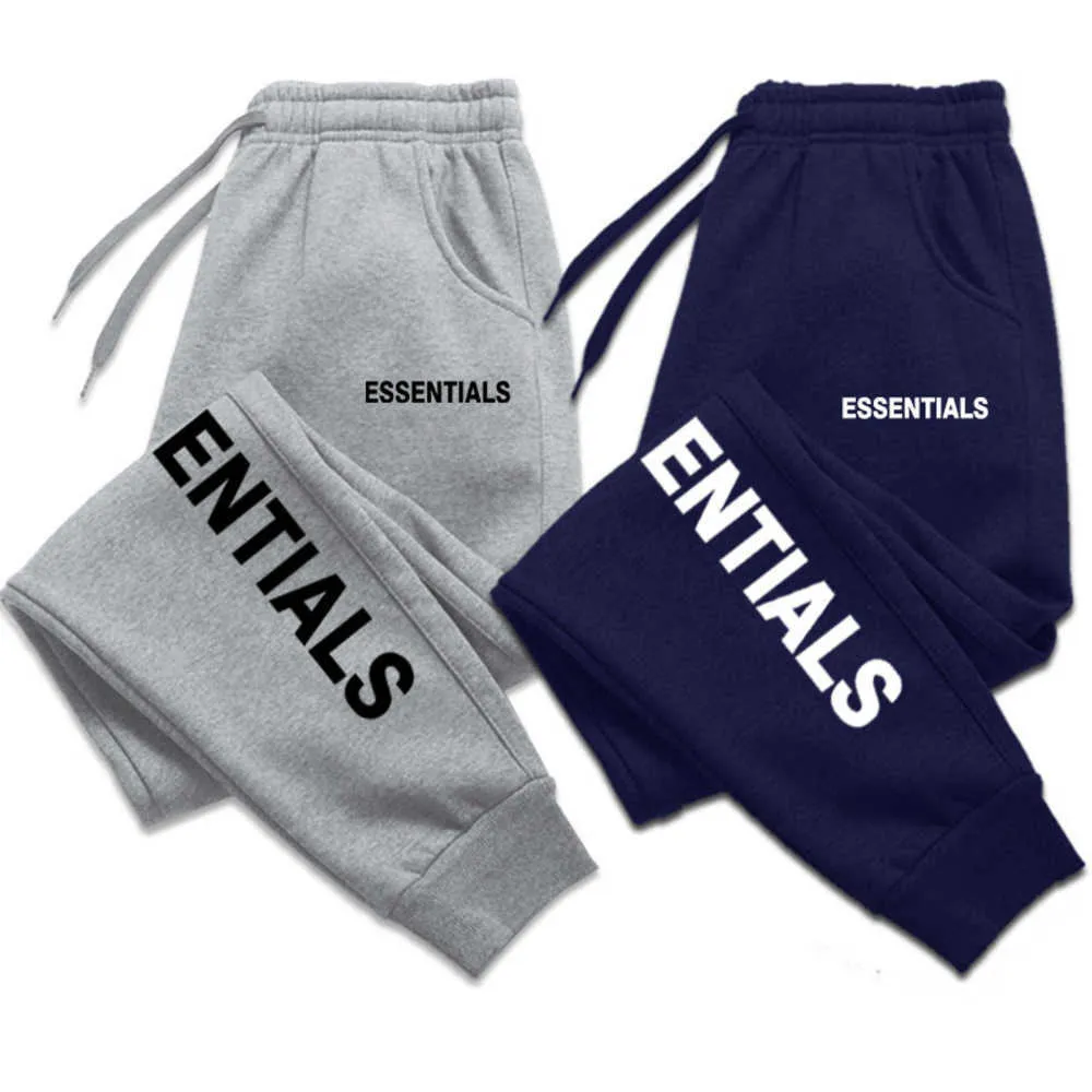 Men's Fleece Pants: Autumn and Winter Trousers with Letter Print ...