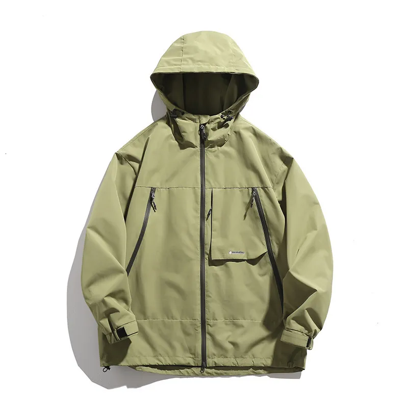 Men's Outdoor Waterproof Windproof Hooded Windbreaker Jacket for Autumn ...