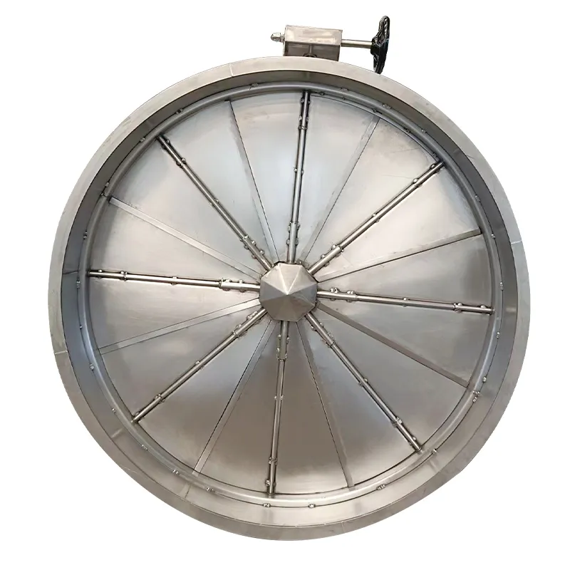 Opposed multi blade gear regulating valve with eight blades, alloy ...