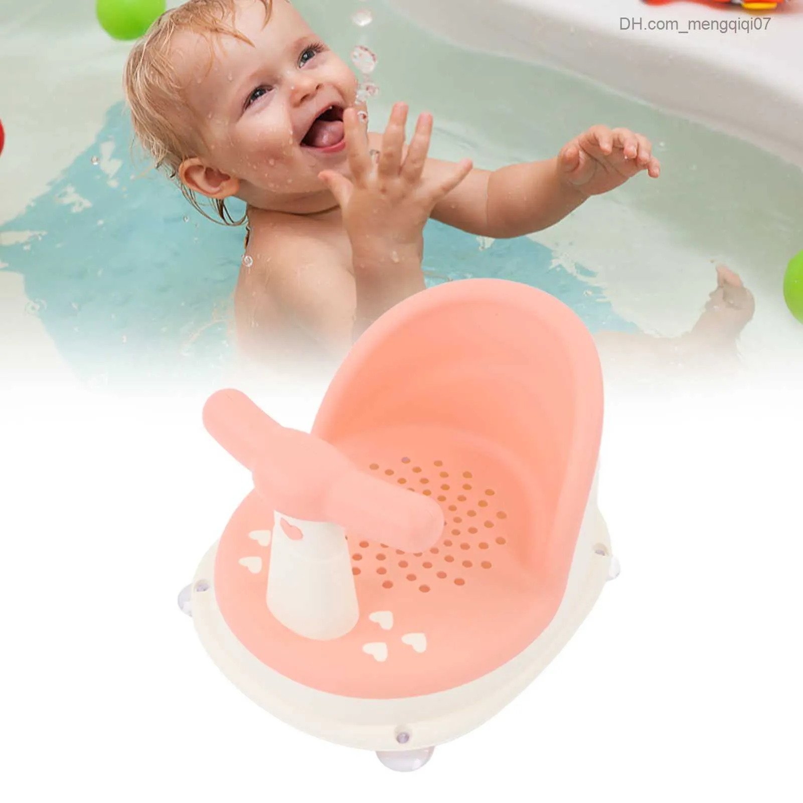 Infant Bath Chair Foldable Baby Shower Seat With Soft Detachable Handle ...