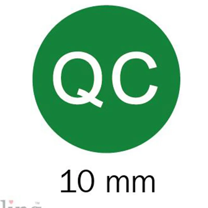 DHgate.com:Green 10mm QC Inspection Stickers | 4000pcs Quality Control ...
