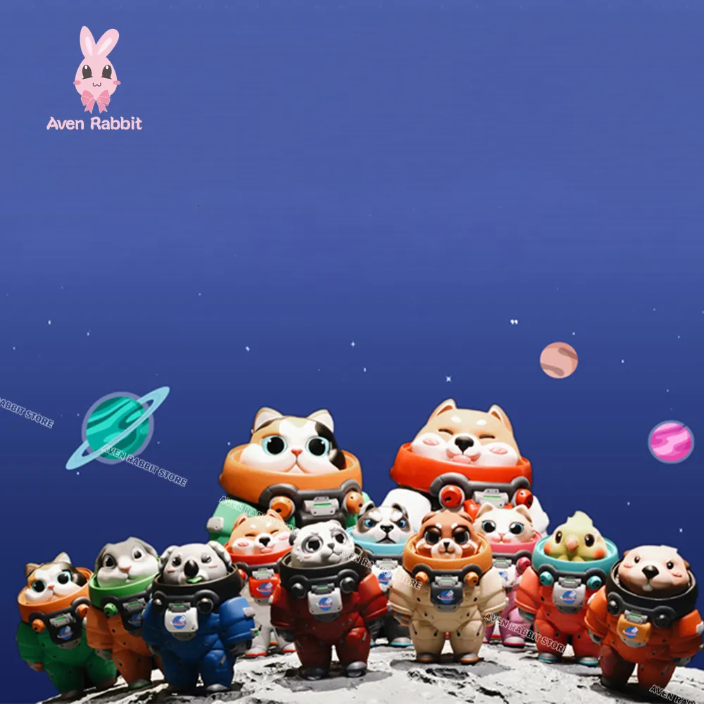 Space Adventure Animal Model Blind Box Toy Mechanical Puppet 5.12 in ...