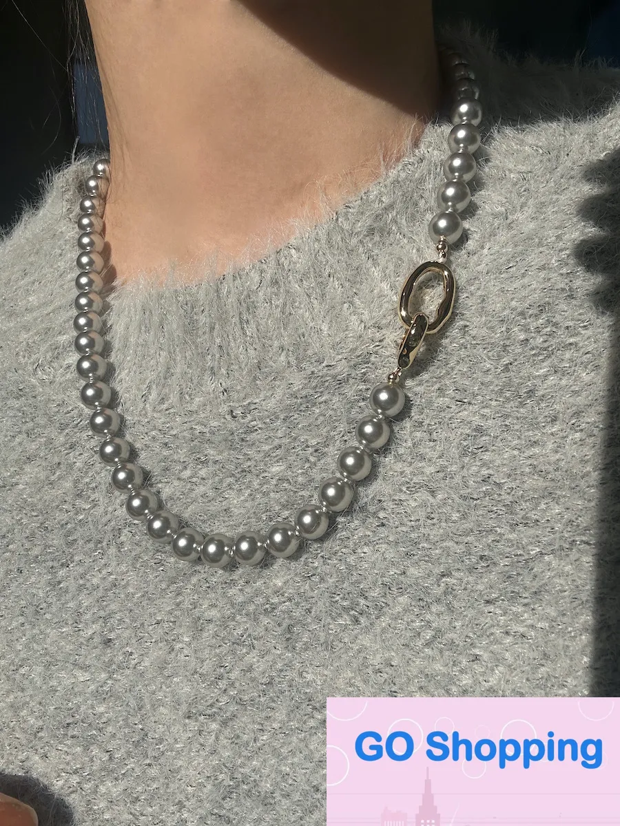 DHgate.com:UniqueCrystal Pearl Versatile Womens Sweater Chain:Jewelry
