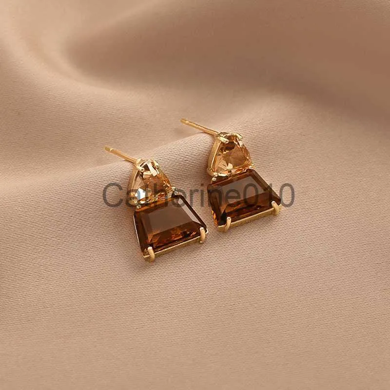 DHgate.com:Geometric Crystal Square Drop Earrings:Jewelry