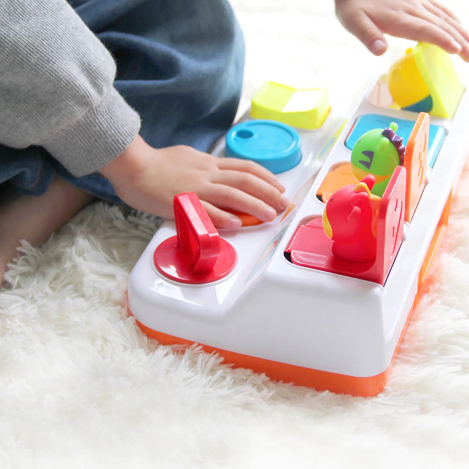 Interactive Pop Up Fisher Price Animals For Toddlers Music, Memory ...