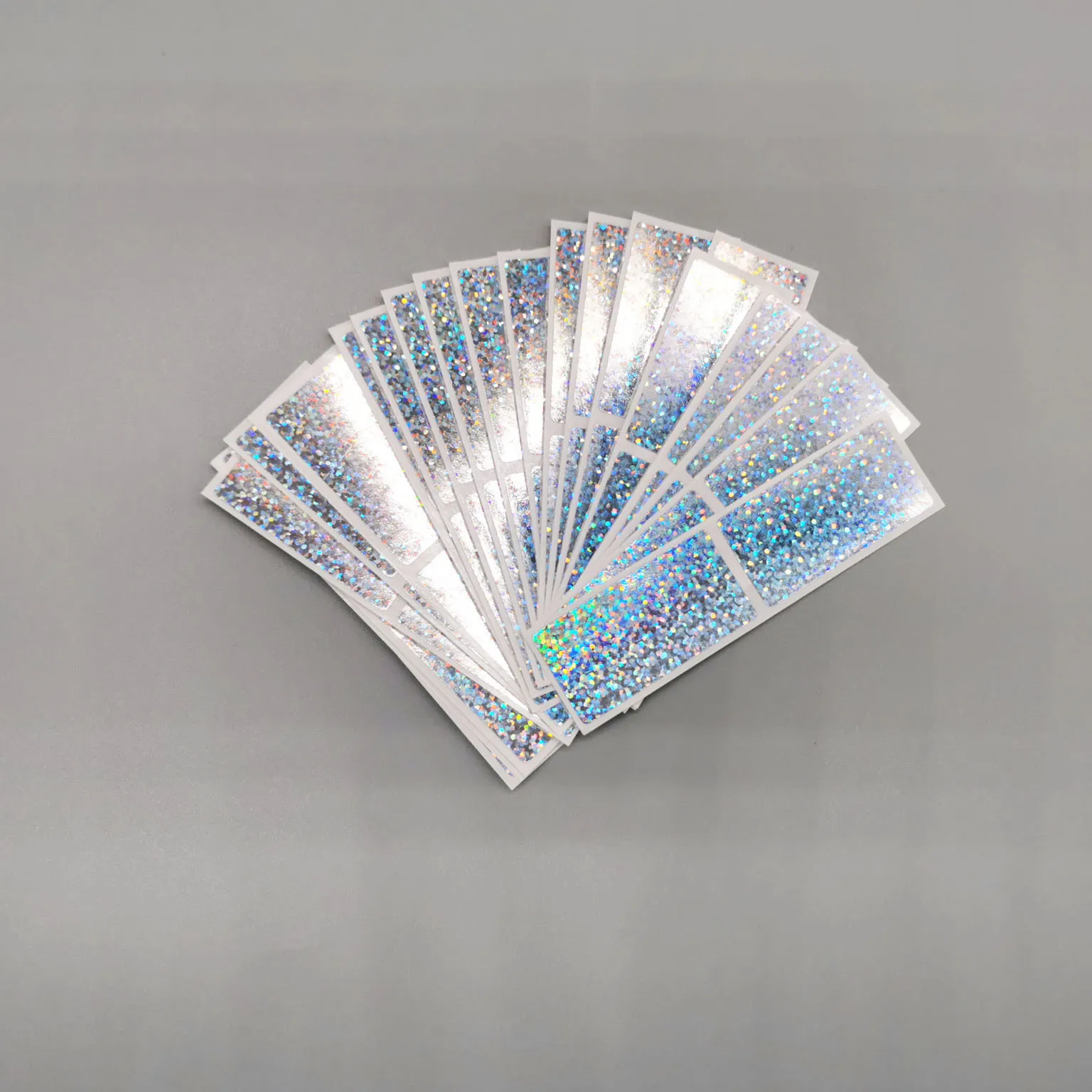 500 Holographic Scratch Off Stickers - 1x2 Inch Metallic Laser Dot ...