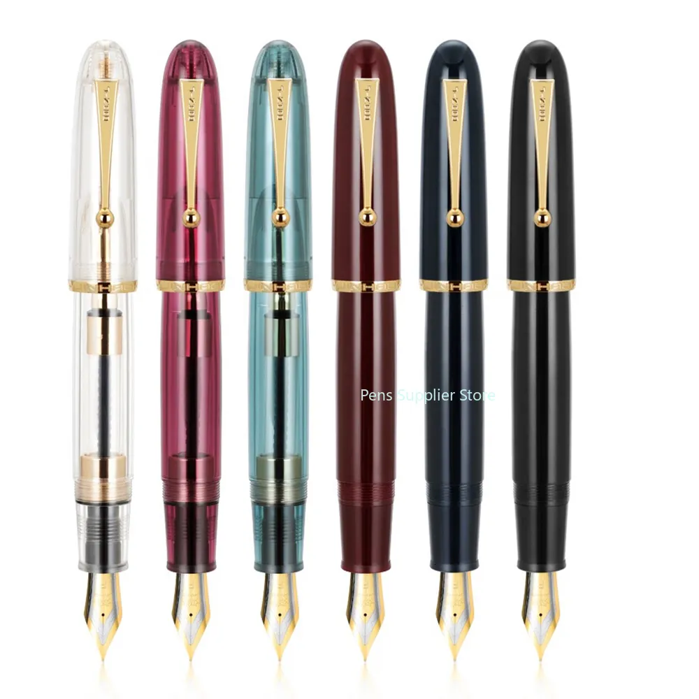 DHgate.com:#8 Fine Medium Nib Big Size Resin Fountain Pen with Ink ...