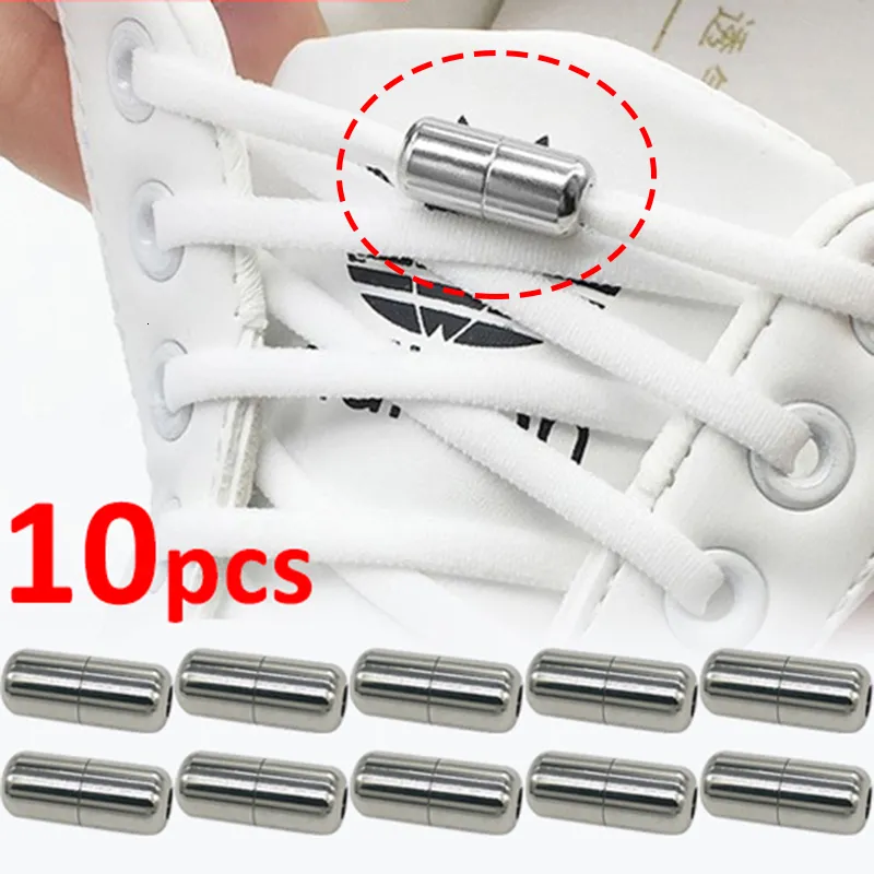 No Tie Shoelaces: Quick Lock Metal Shoelace Clips - Elastic Lock for ...