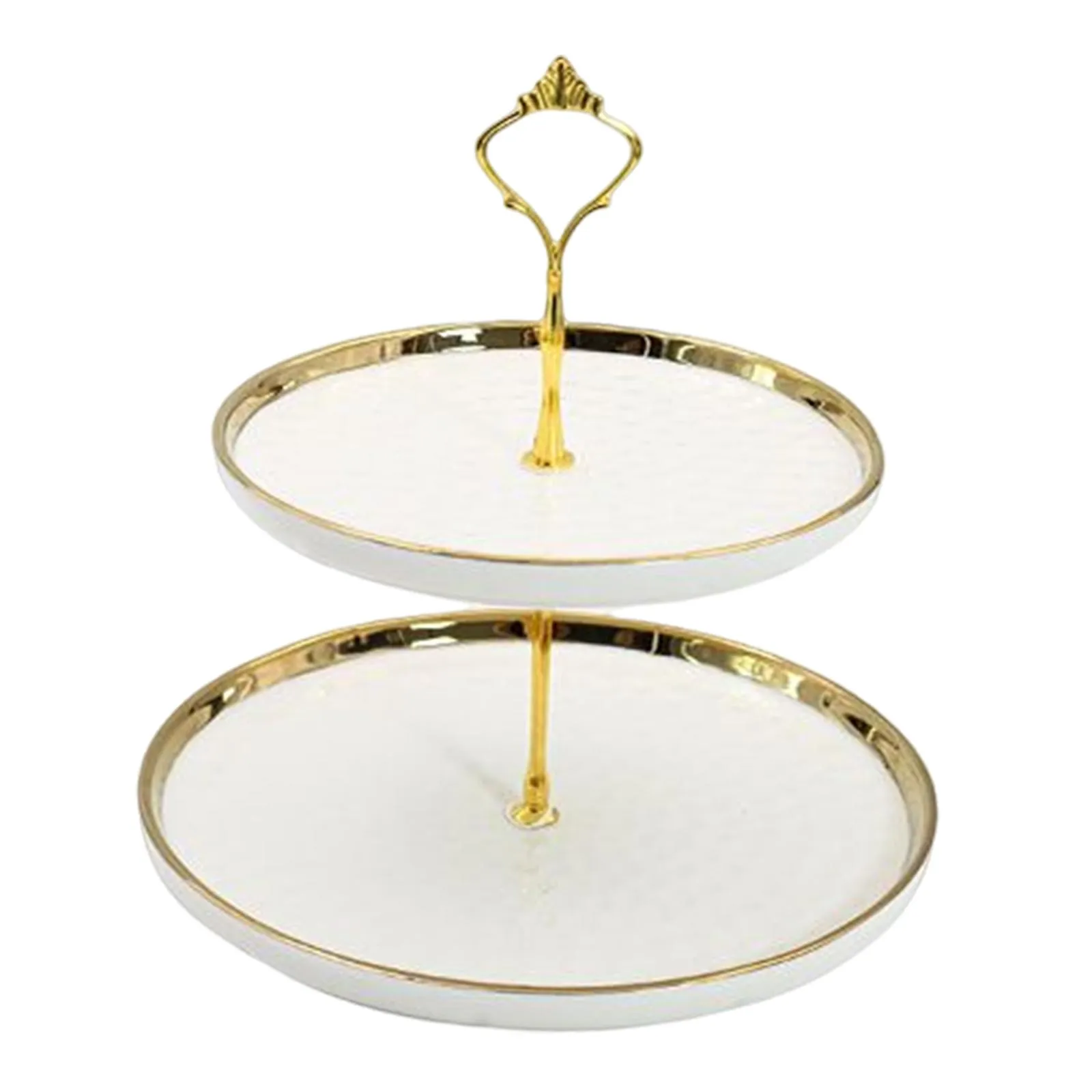 Elegant 2 Layer Cupcake Stand And Dessert Cake Stands And Platters ...