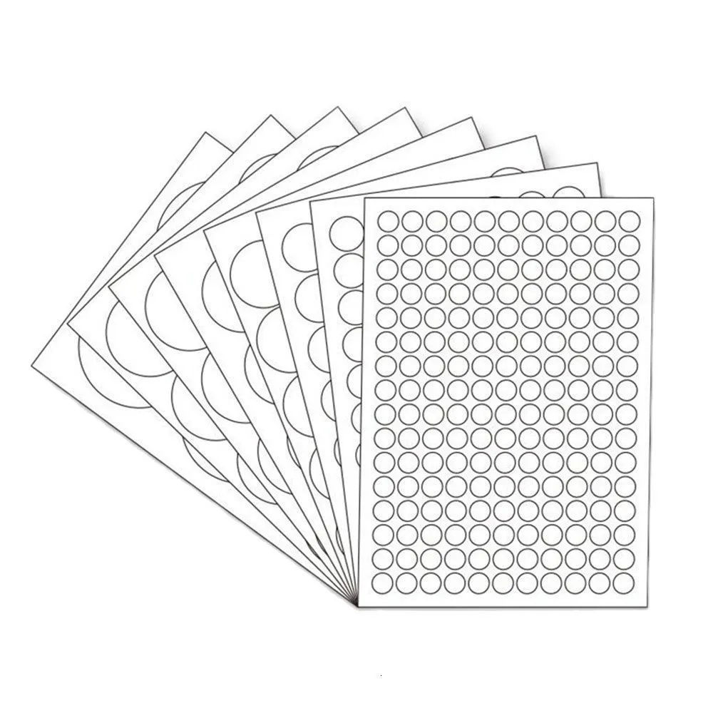 DHgate.com:80 Sheets of 2cm, 3cm, 7cm, and 8cm Glossy and Matte White ...
