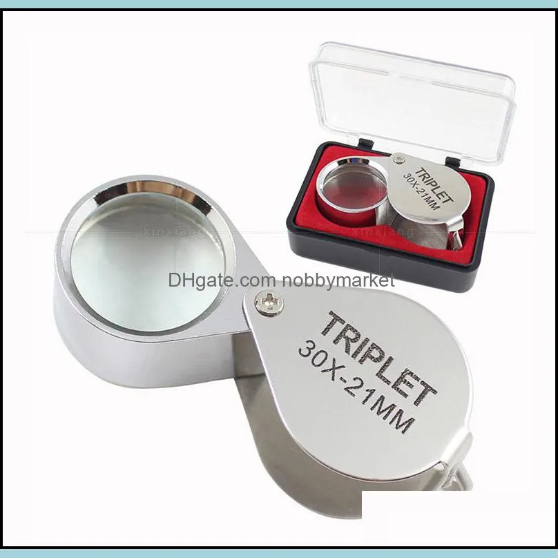 DHgate.com:Mini 30x21mm Jewelry Diamond Loupe Magnifier: Portable ...