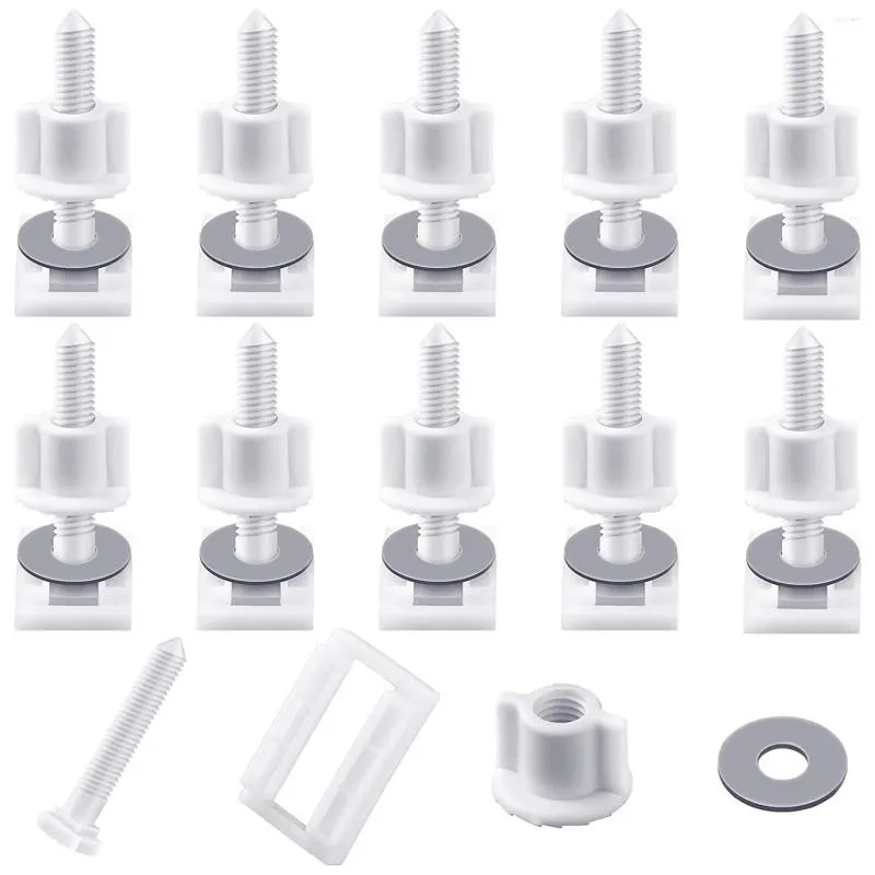 DHgate.com:White Plastic Toilet Seat Screws and Nuts with Rubber ...