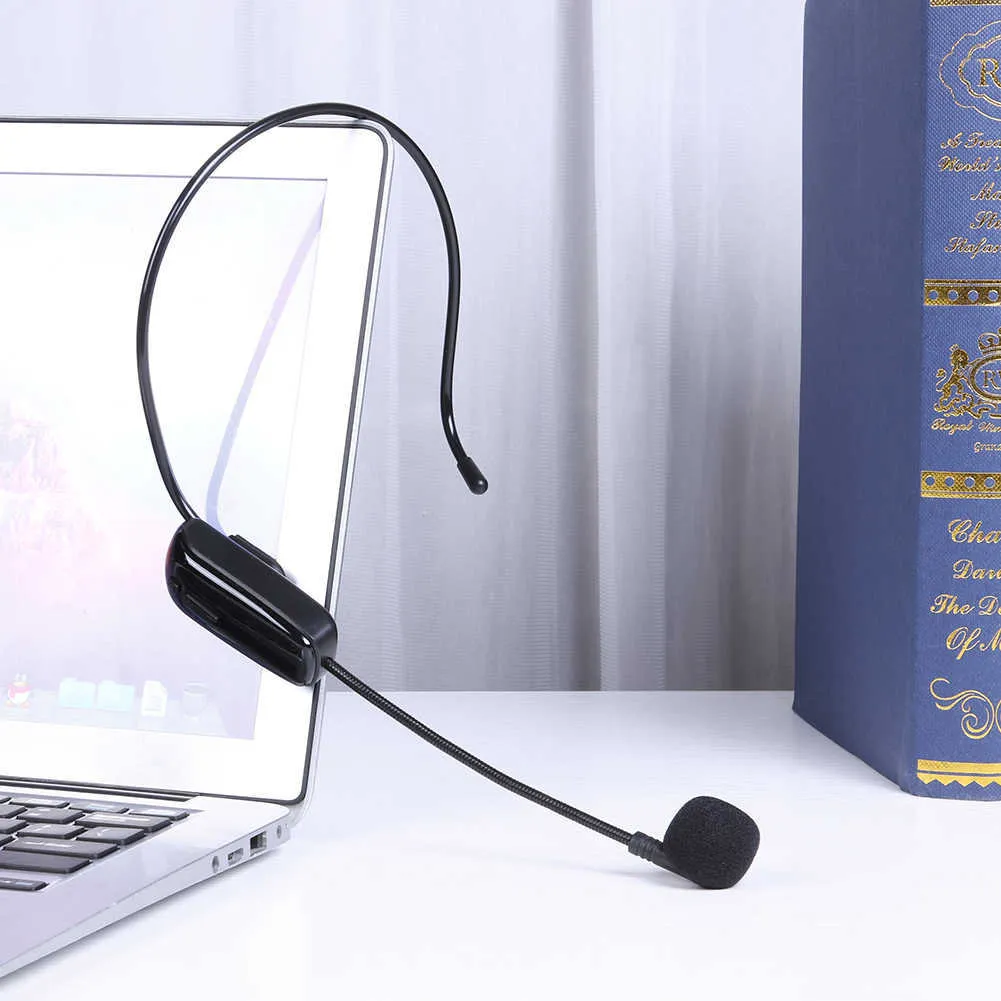 Wireless Mic Transmitter And Receiver Headset Microphone System With 3 ...