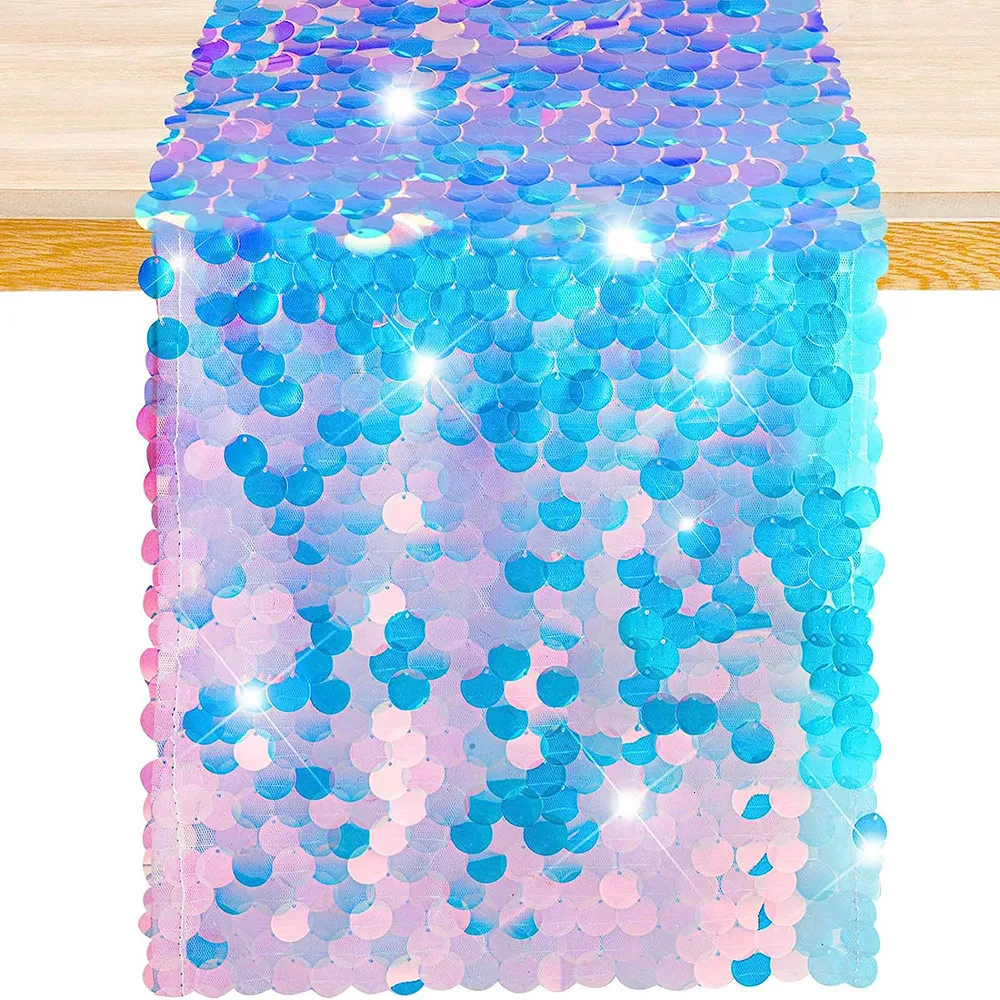 DHgate.com:Shimmering Mermaid Table Runner - 30213cm Glitter Sequin ...