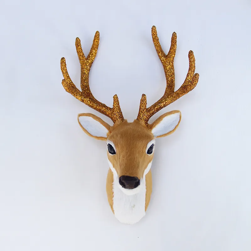 Plush Wall Stuff Simulation Plush Reindeer Elk Deer Head Doll Realistic ...