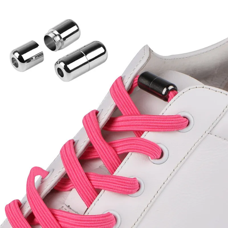 No Tie Shoelaces: Quick Lock Metal Shoelace Clips - Elastic Lock for ...