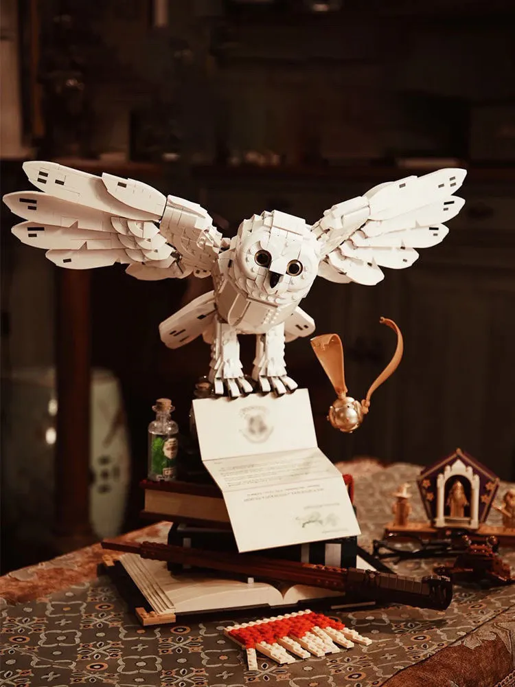 Lepins Build Block Owl Lovevery Block Set Harr Potter Owl House Potter ...