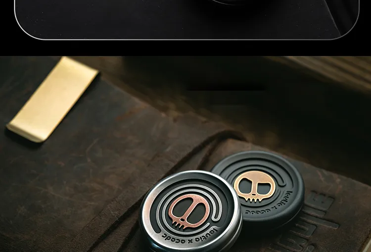 Devil Milk Hand Cap Magnetic Haptic Coin Fidget Spinner ACEdc Metal Toy ...